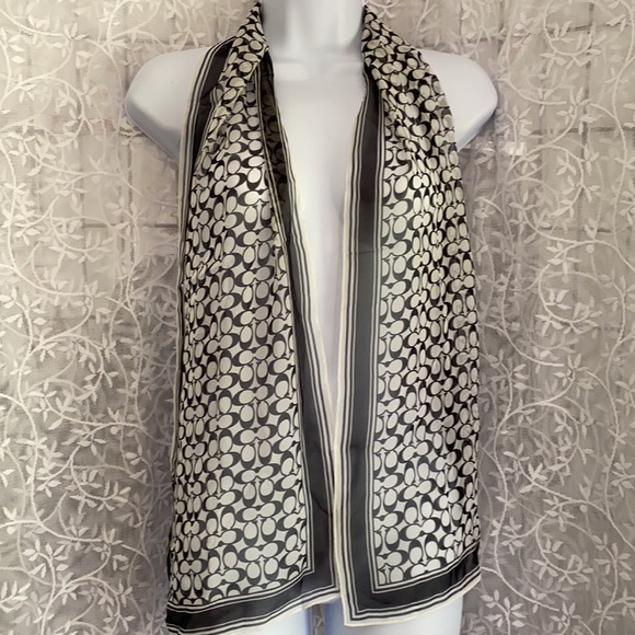 Coach | Accessories | Coach Black And White Geometric Wrap | Poshmark